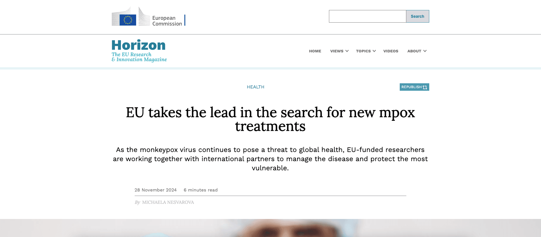 EU takes the lead in the search for new mpox treatments - VERDI PROJECT